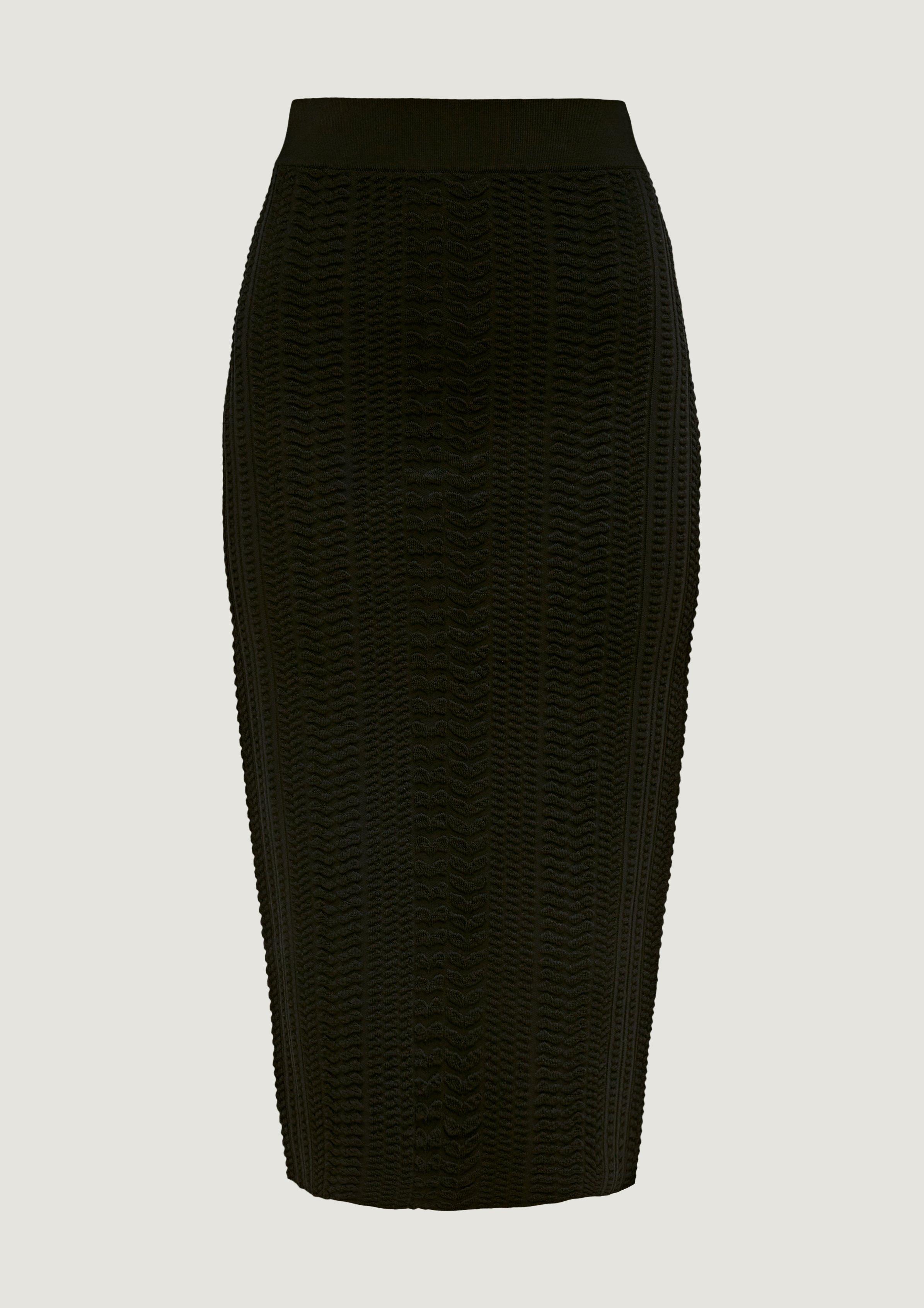skirt-black-comma